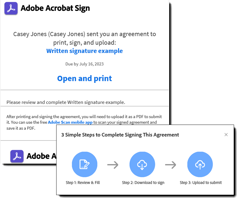 Allowed signature types